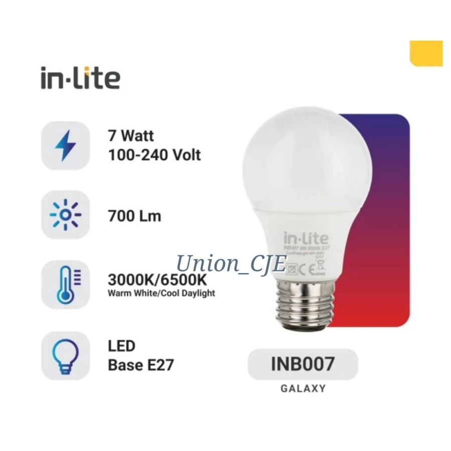 Jual Lampu LED INLITE 7W 7 watt E27 INB007 Galaxy Series | Shopee Indonesia