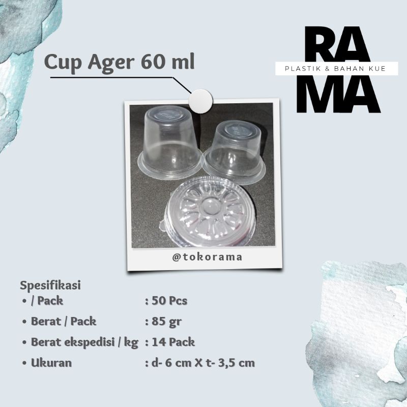 Jual Cup Jelly Agar Puding 50 pcs + Tutup / Cup Plastik Puding / Cup ...