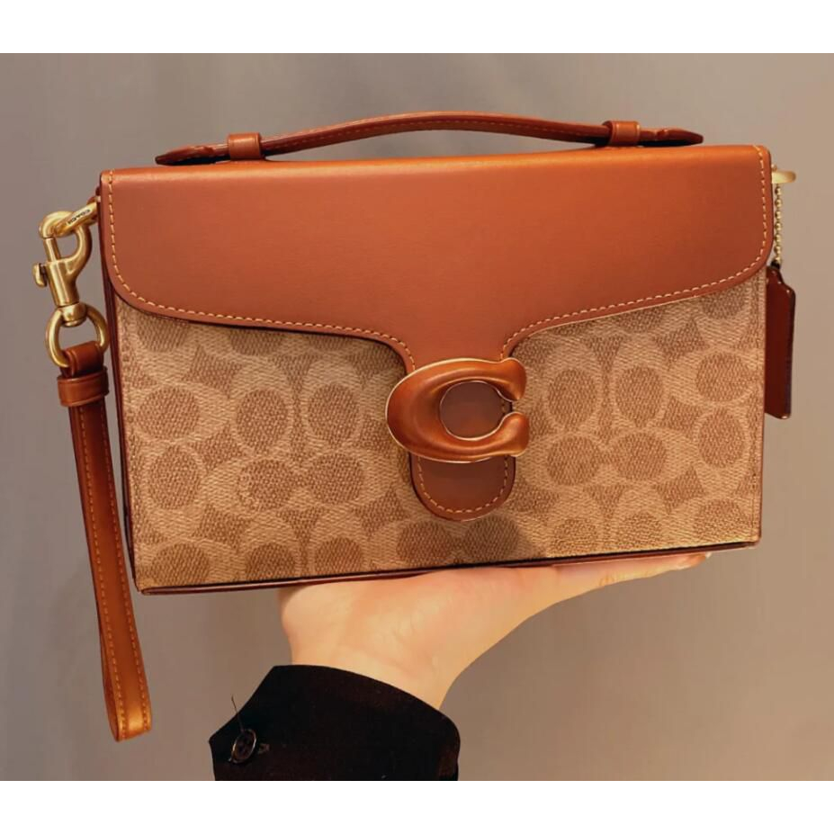 Jual CH798 Tabby Box Bag In Signature Canvas Shoulder Bag | Shopee Indonesia