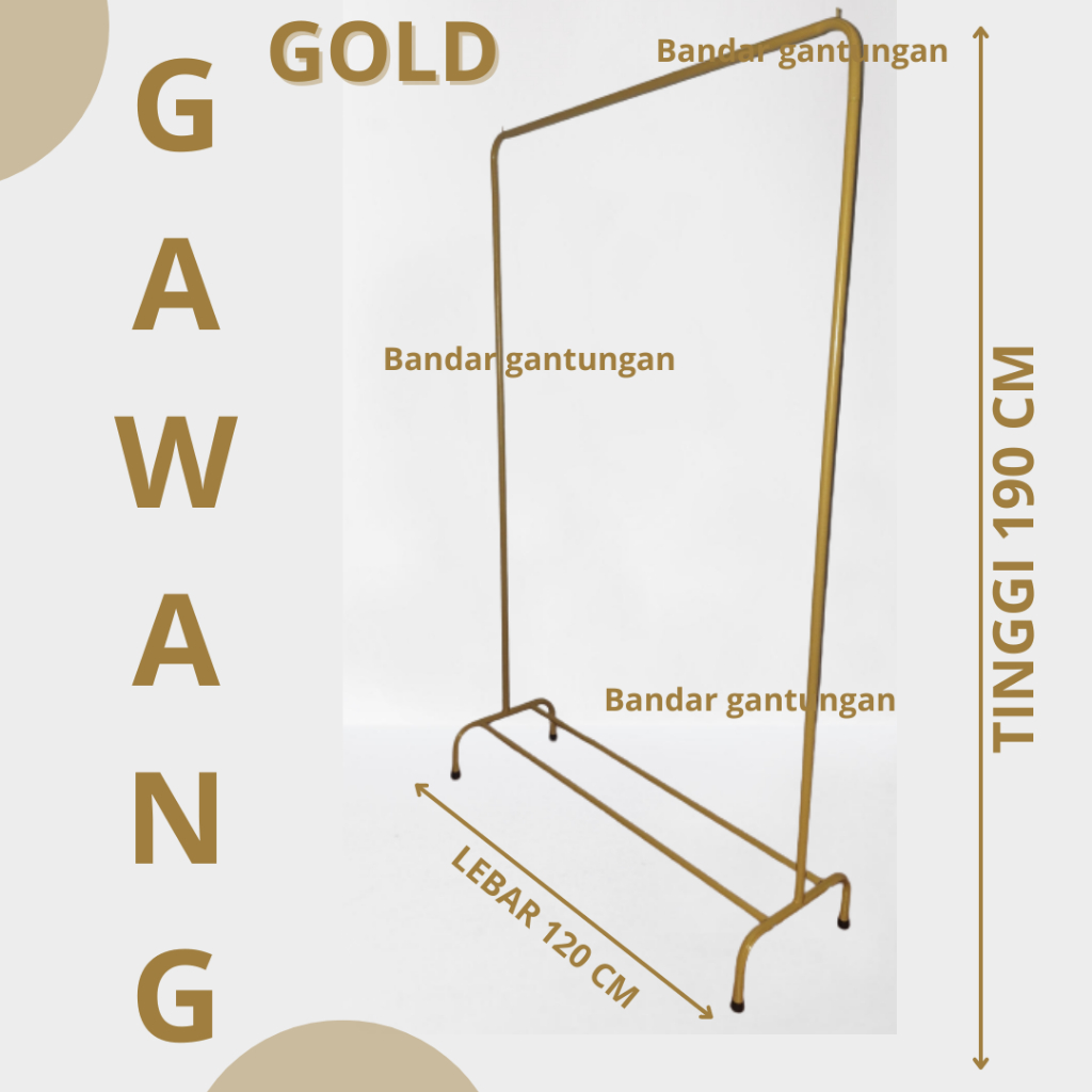 Jual Rak Gawang Baju Gold Gamis Tinggi Kuat Stand Hanger Emas Gold ... Jual Rak Gawang Baju Gold Gamis Tinggi Kuat Stand Hanger Emas Gold ...