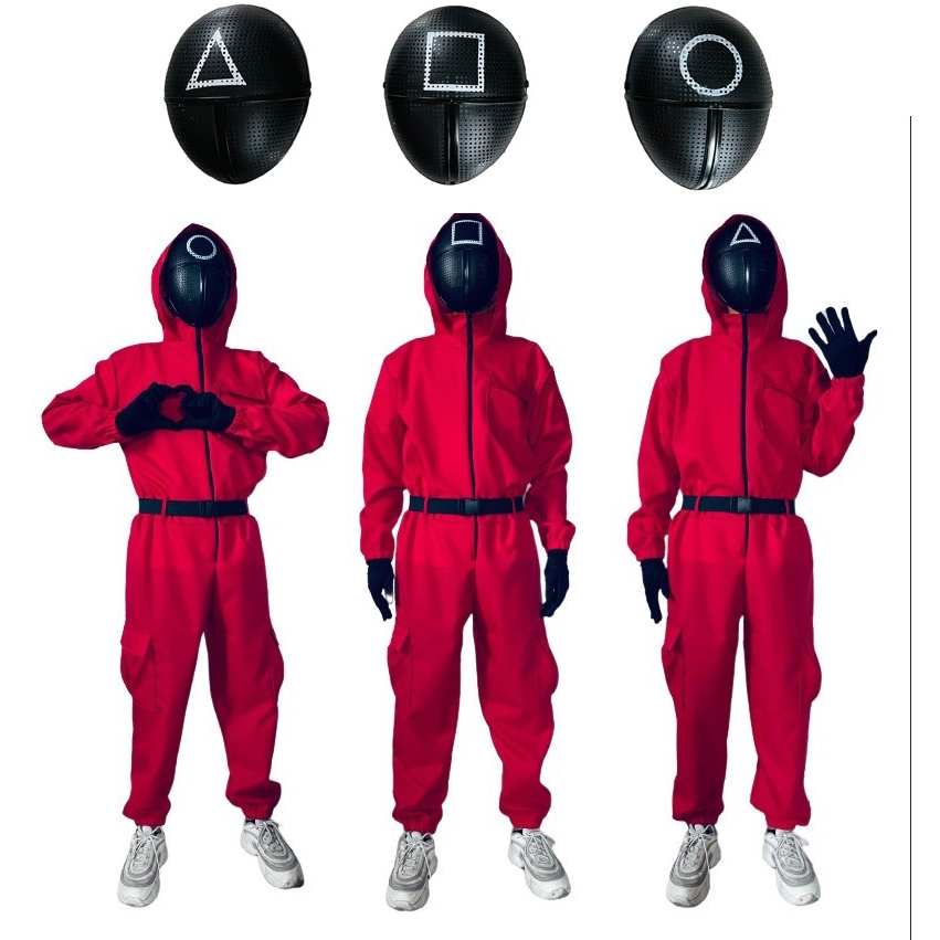 Jual KOSTUM SQUID GAME | KOSTUM UNIK SQUID GAME | KOSTUM ANAK DEWASA ...