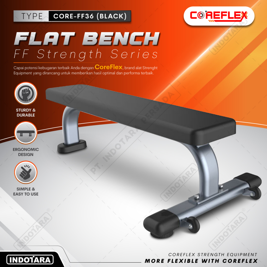 Jual Flat Bench CORE-FF36 Alat Fitness Coreflex | Shopee Indonesia