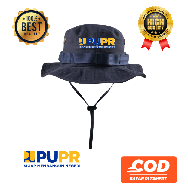 Jual Topi rimba model PUPR V2 SIGAP MEMBANGUN NEGERI premium ...
