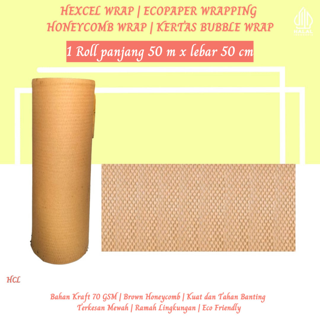 Jual Tameco Honeycomb Hexcel Wrap Paper Wrap (HCL-1 ROLL) | Shopee ...