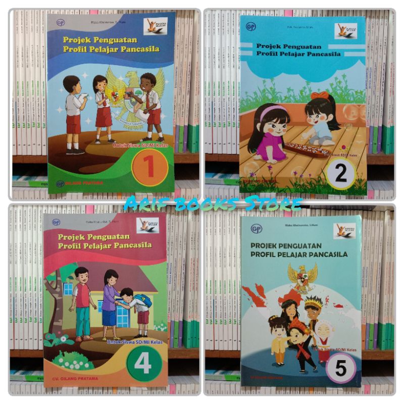 Jual BUKU PROJEK PENGUATAN PROFIL PELAJAR PANCASILA SD/MI Kelas 1,2,4, dan 5. KURIKULUM MERDEKA ...