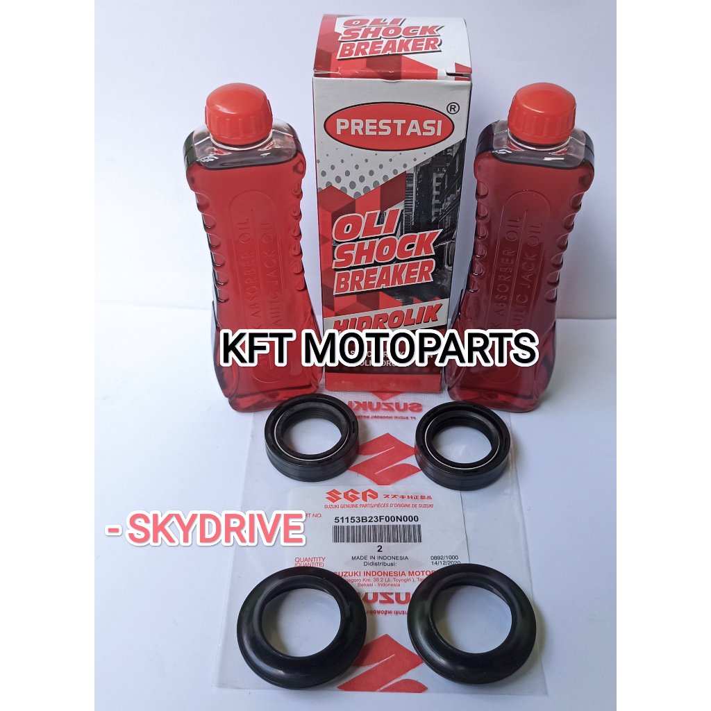 Jual Seal Shock Depan Dan Oli Shock Suzuki Skydrive | Shopee Indonesia