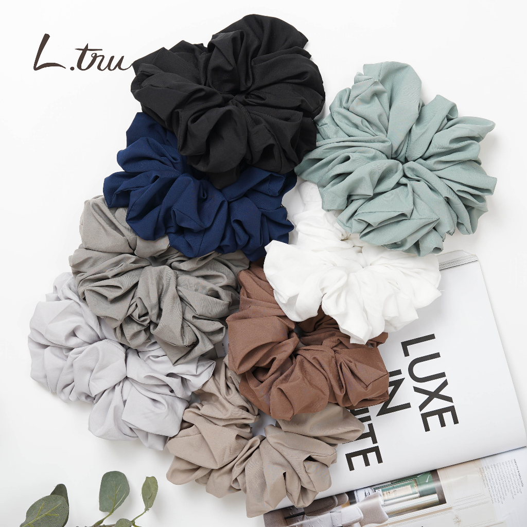 Jual L.tru - Scrunchie Ikat Rambut Cepol Hijab Anti Pusing | Scrunchie ...