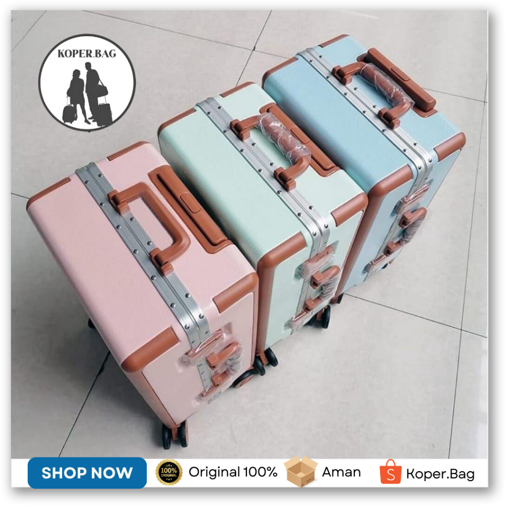 Jual Koper KB073 Size 24 inch Aesthetic Pastel Cabin Bahan ...