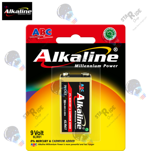 Jual ABC Alkaline Batu Batere Batre Baterai Battery Ukuran Kotak 9 Volt ...