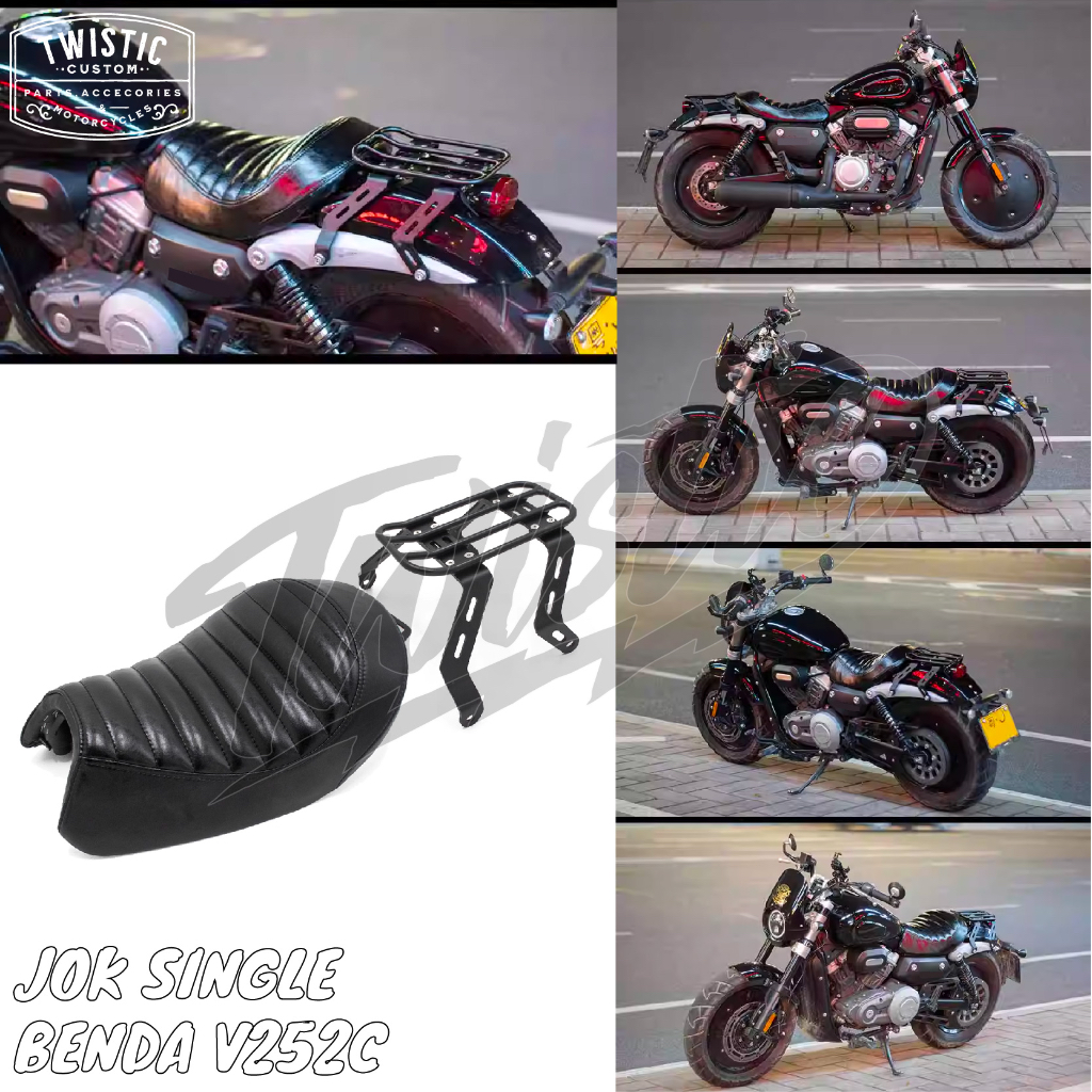 Jual Jok Single Seat + Bracket Rak Motor Keeway Benda V252C V 252 C ...