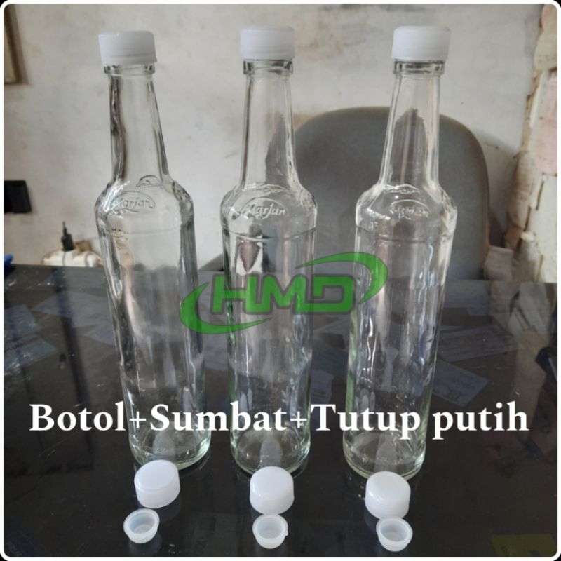 Jual Botol marjan/drum uk 460ml +sumbat+Tutup putih (baru) | Shopee ...