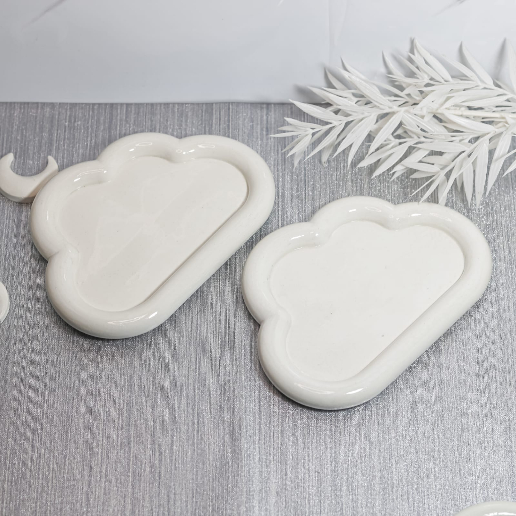 Jual Tatakan Aesthetic Bentuk Awan | Display Perhiasan | Concrete Tray ...