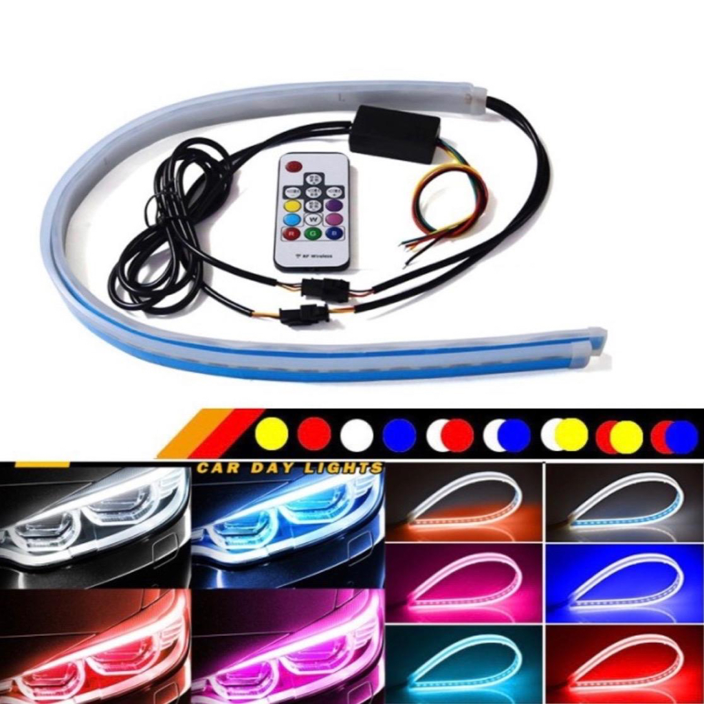 Jual DRL RGB Headlamp Waterproof 30cm Sein Running Welcome light Dicky ...