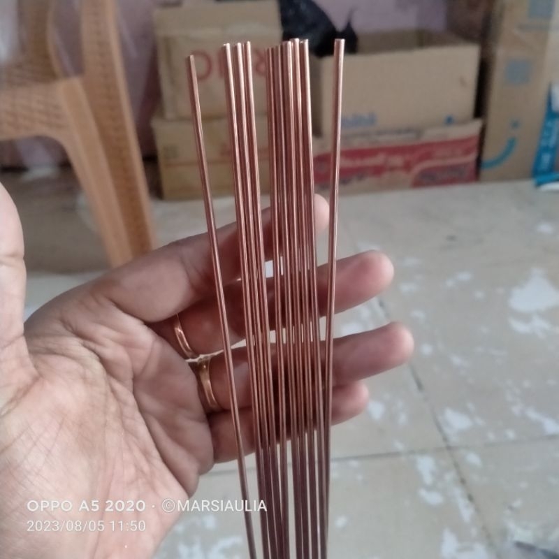 Jual perak kawat las tembaga bulat tebal 2.4mm | Shopee Indonesia