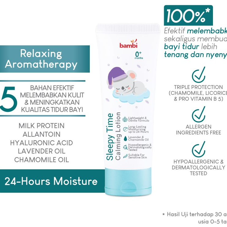Jual Bambi Baby Sleepy Time Calming Lotion 100ml | Shopee Indonesia