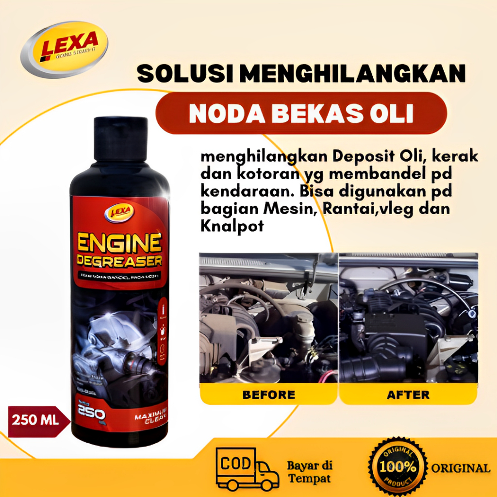 Jual Cairan pembersih penghilang kerak oli pada blok mesin motor mobil Engine Degreaser Original ...