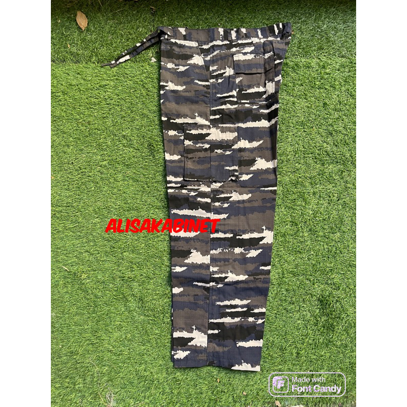 Jual Celana Panjang Cargo PDL Loreng Layar KRI TNI AL | Shopee Indonesia