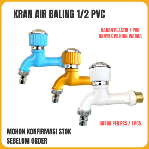 Jual Kran Air Bundar 1/2, Kran Taman, Kran Pvc | Shopee Indonesia