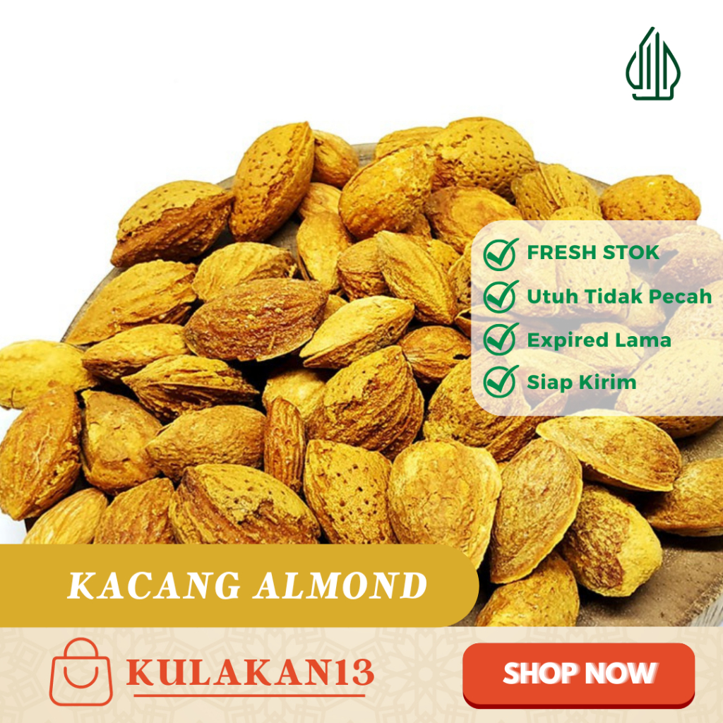 Jual Kacang Almond Kulit Panggang 1 kg | Shopee Indonesia