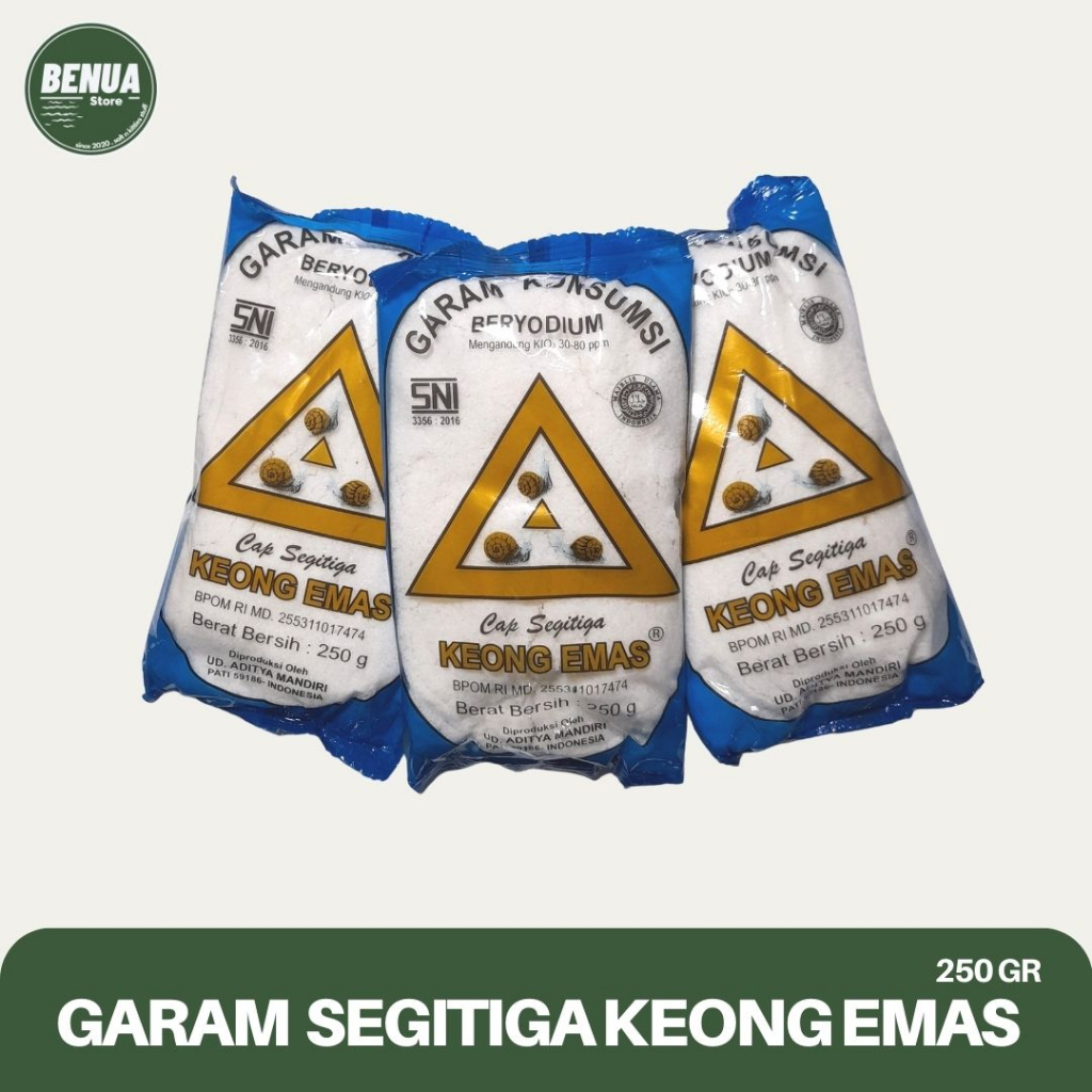 Jual Garam Masak Segitiga Keong Emas 250 gr / Garam Halus Konsumsi ... Jual Garam Masak Segitiga Keong Emas 250 gr / Garam Halus Konsumsi ...