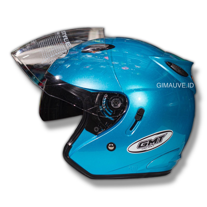 Jual HELM HALF-FACE GMT DOUBLE VISOR ORIGINAL SNI BUSA KNOCK DOWN ...