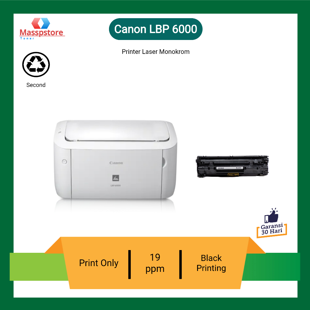Jual Printer Canon LBP 6000 Printer Monochrome cetak hitam putih cetak document cetak kalkir ...