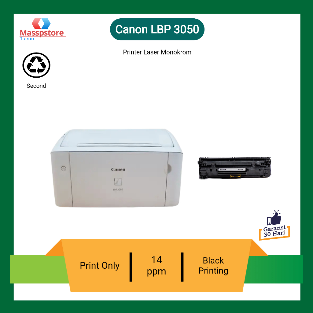 Jual Printer canon LBP 3050 Printer Canon Laser Monokrom Printer Canon ...