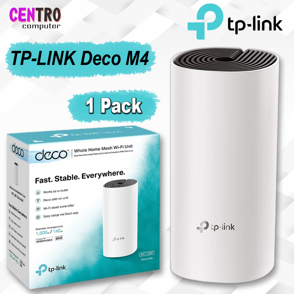 Jual Tplink Deco M4 1 PACK AC1200 Whole Home Mesh Wi-Fi System | Shopee ...