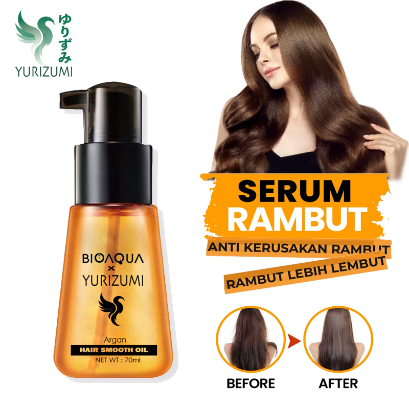 Jual Yurizumi X Bioaqua Hair Smooth Oil Serum Vitamin Rambut Kusut ...