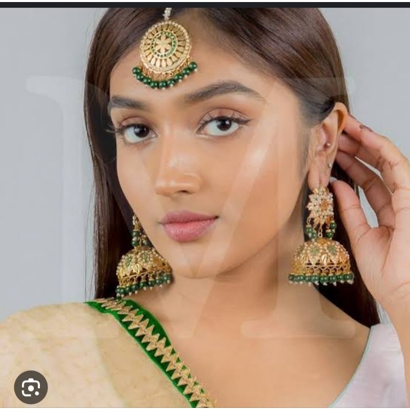 Jual Tikka set /anting dan mangtikka set / tikka set india / anting ...