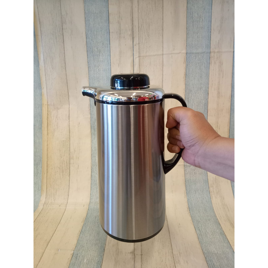Jual Sigma Termos Kaca 1,6 Liter Silver Polos Tahan Panas 6 Jam Cakep ...