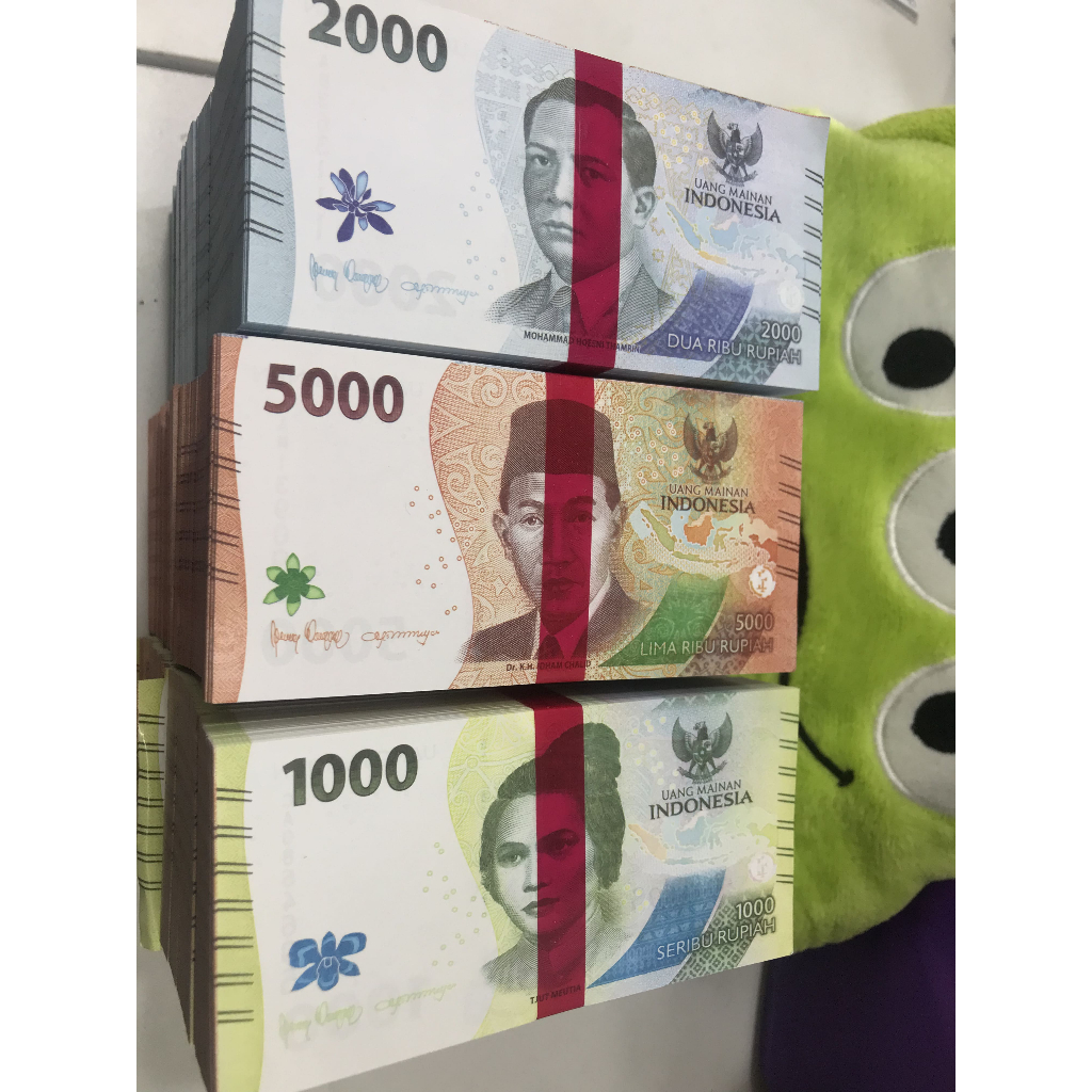 Jual Mainan Uang isi 1000 lembar Baru Edisi Emisi Terbaru / Mainan Uang ...