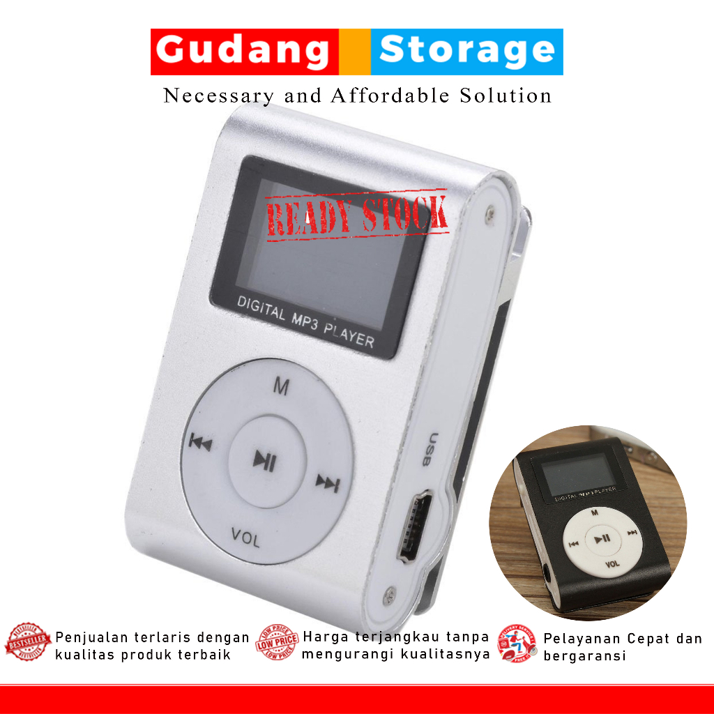 Jual [gudang Storage Official] Pemutar Musik Mp3 Mini Mp3 Player Tf