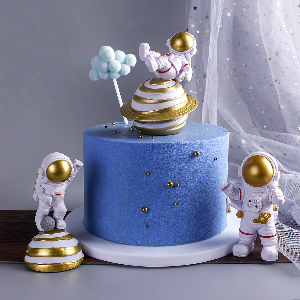 Jual Topper Luar Angkasa Astronot Astronout Space Boy Dekorasi cake Kue ...