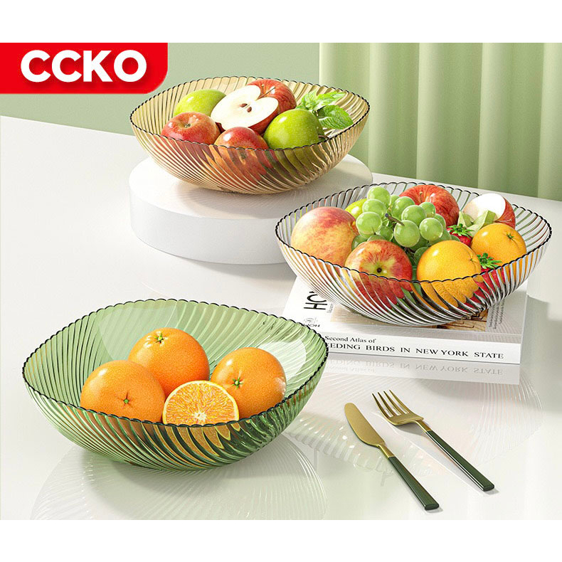 Jual 【ZEN】Mangkuk Buah/Snack/Dessert Plate Trasnparan Ruang Tamu ...