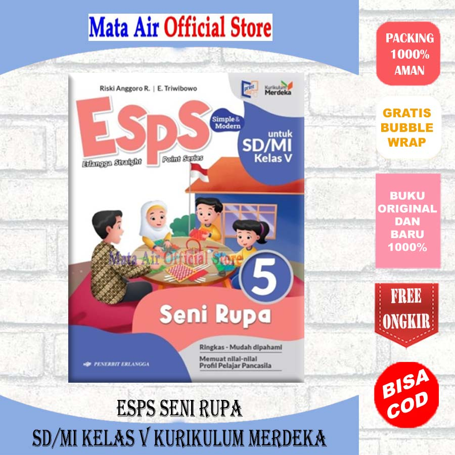 Jual ESPS SENI RUPA SD/MI KELAS 1 2 3 4 5 6 KURIKULUM MERDEKA - ERLANGGA | Shopee Indonesia