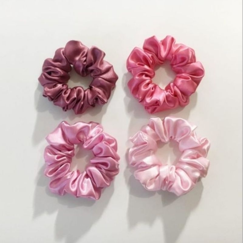 Jual Scrunchie bahan satin murah | Shopee Indonesia