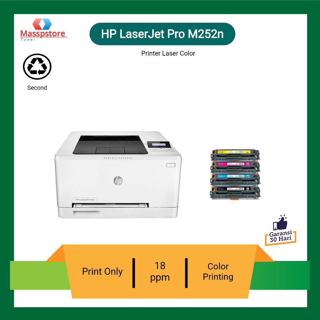 Jual Printer Hp LaserJet Color Pro M252n Printer Warna Bergaransi ...