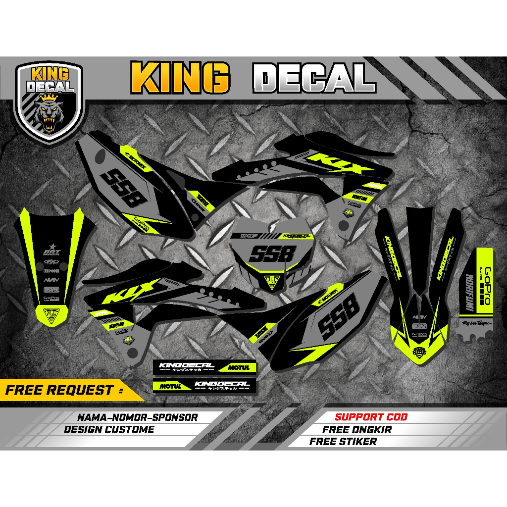 Jual DECAL STICKER KLX GORDON FULL BODY / DECAL GORDON / DECAL STIKER ...