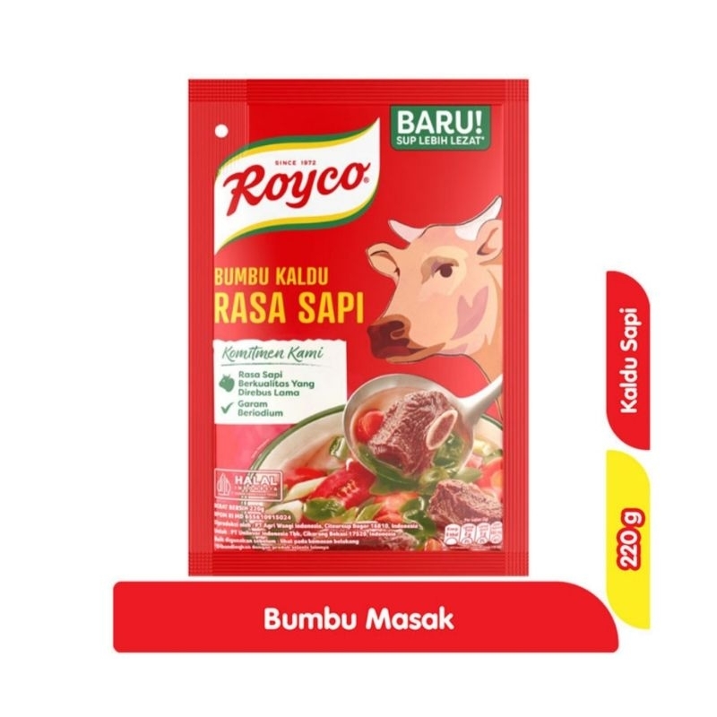 Jual Royco Bumbu Penyedap Rasa Kaldu Ayam dan Sapi 220 g | Shopee Indonesia