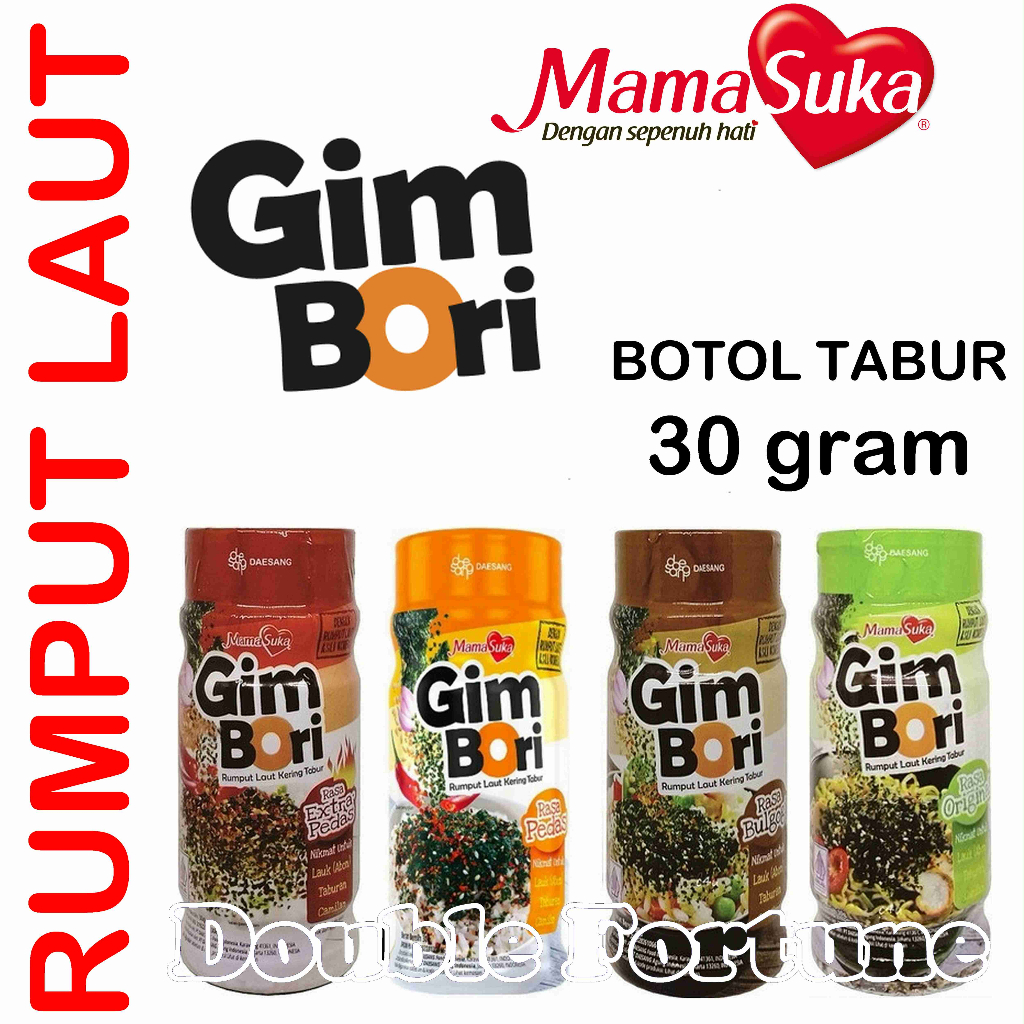 Jual GIM BORI RUMPUT LAUT KERING TABUR BOTOL 30gr MAMASUKA | Shopee ...