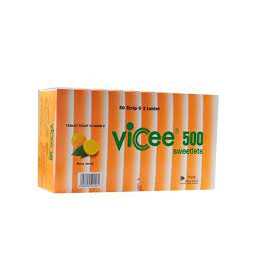 Jual Vicee 500 Tablet Hisap Vitamin C / 50 Strip (perbox) | Shopee ...