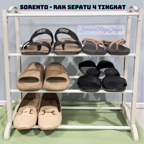 Jual SORENTO SHOES RACK RAK SEPATU BESI 4 SUSUN / RAK AMAZING 4 SUSUN ...