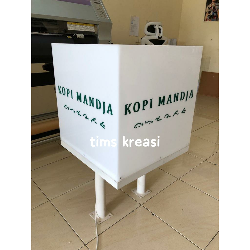 Jual Neonbox 4 Sisi | Neonbox Kubus | Neonbox Akrilik | Neon Box ...