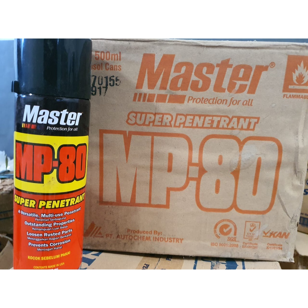 Jual MASTER SUPER PENETRANT MP 80/ ANTI KARAT 500 ML WD | Shopee Indonesia