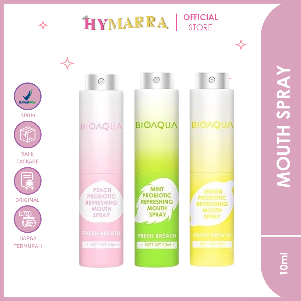 Jual BIOAQUA Probiotic Refreshing Mouth Spray 10ml Parfum Mulut ...