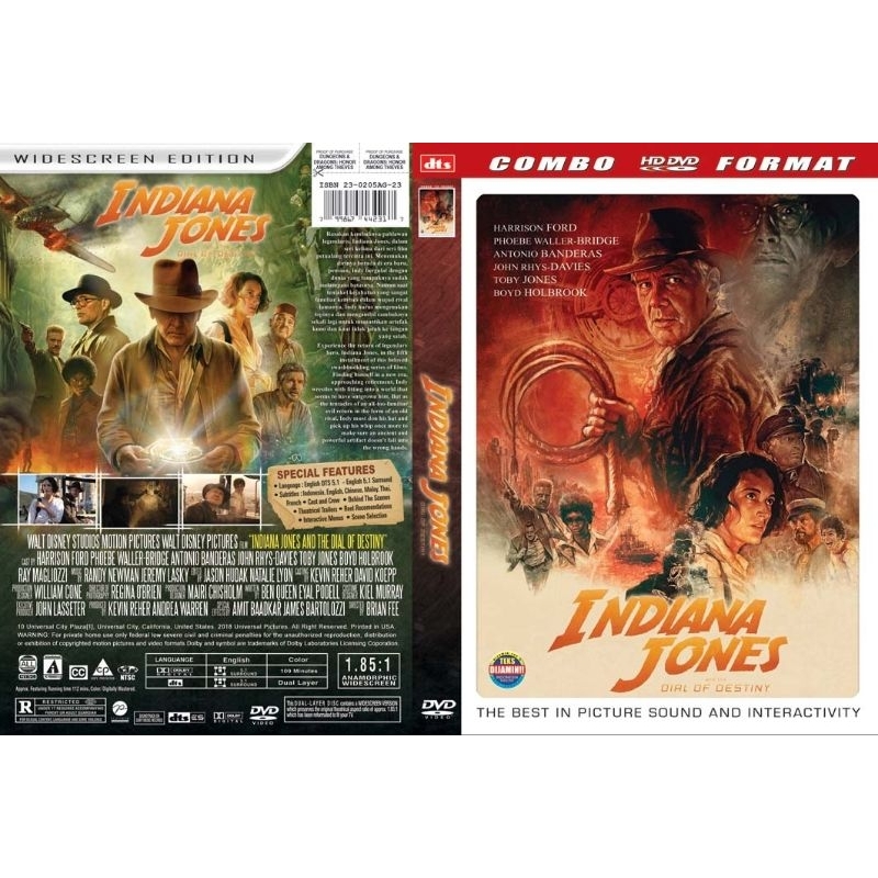 Jual dvd Indiana Jones And The Dial Of Destiny 2023 {OD DTS R1} {Action, Adventure} {Harrison ...