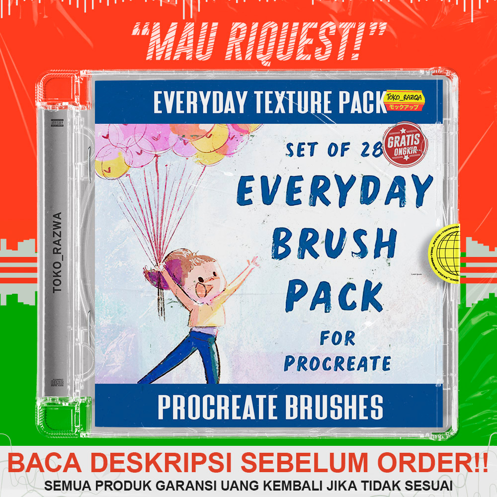 Jual Procreate Brushes - Everyday Texture Pack - 300823 | Shopee Indonesia