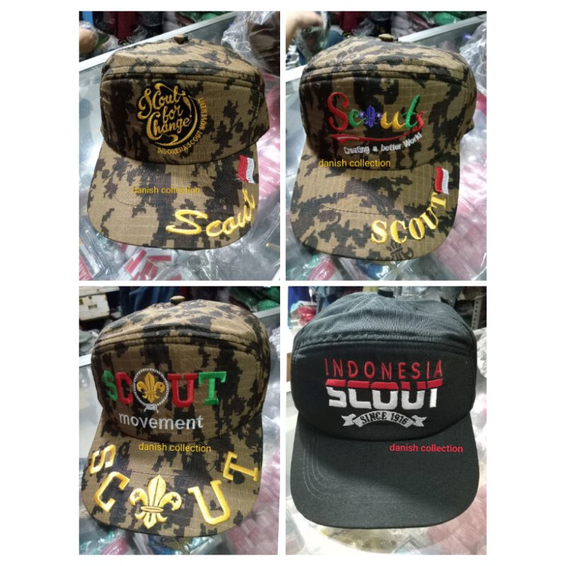 Jual TOPI DORENG PRAMUKA,TOPI SCOUT INDONESIA | Shopee Indonesia