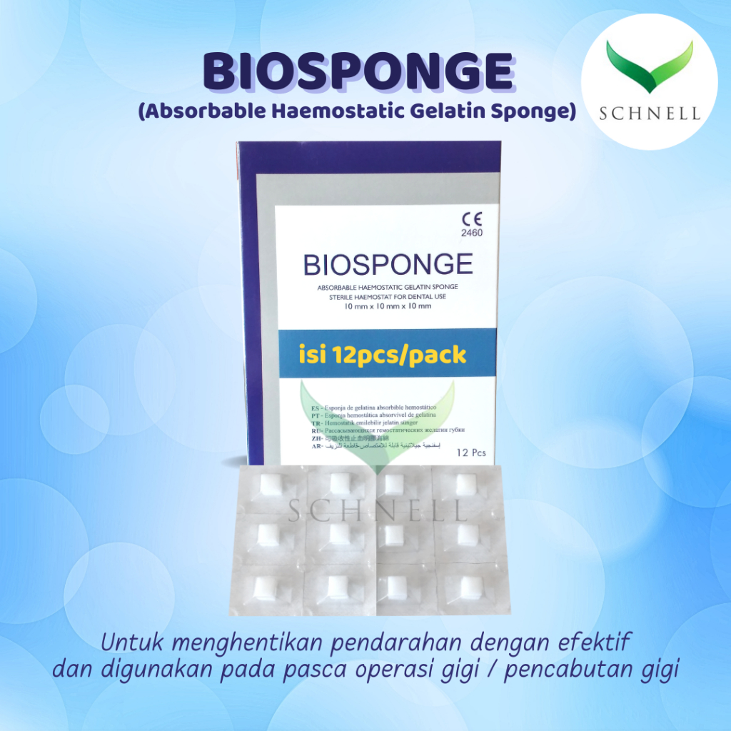 Jual Biospon /Surgispon/Dental Spongostan/ Biosponge Size S 12pcs ...